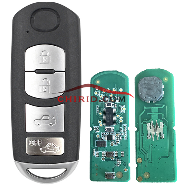 Model:SKE13E-02/01 Mazda 3 MX5 4 button keyless remote key with 433mhz ...