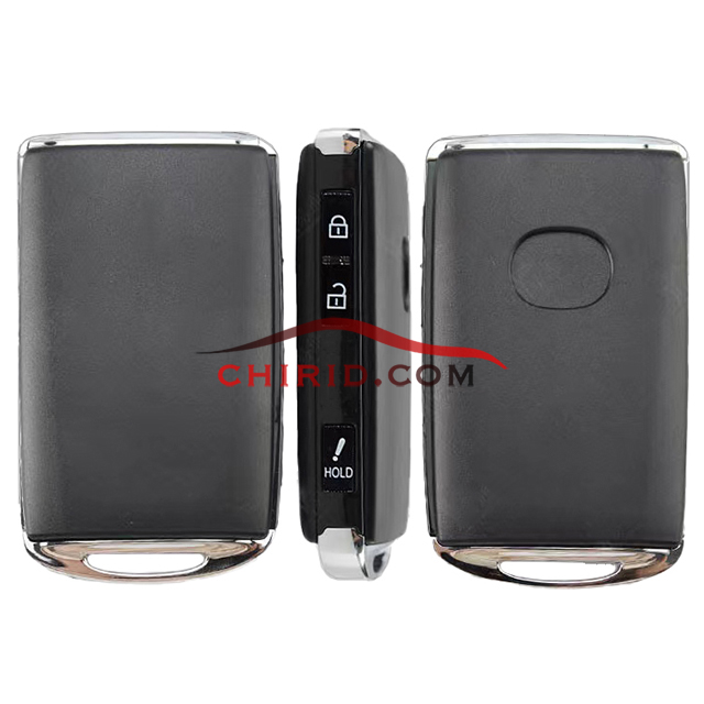 Mazda 3 buttons smart remote key with small key blade and "!" button